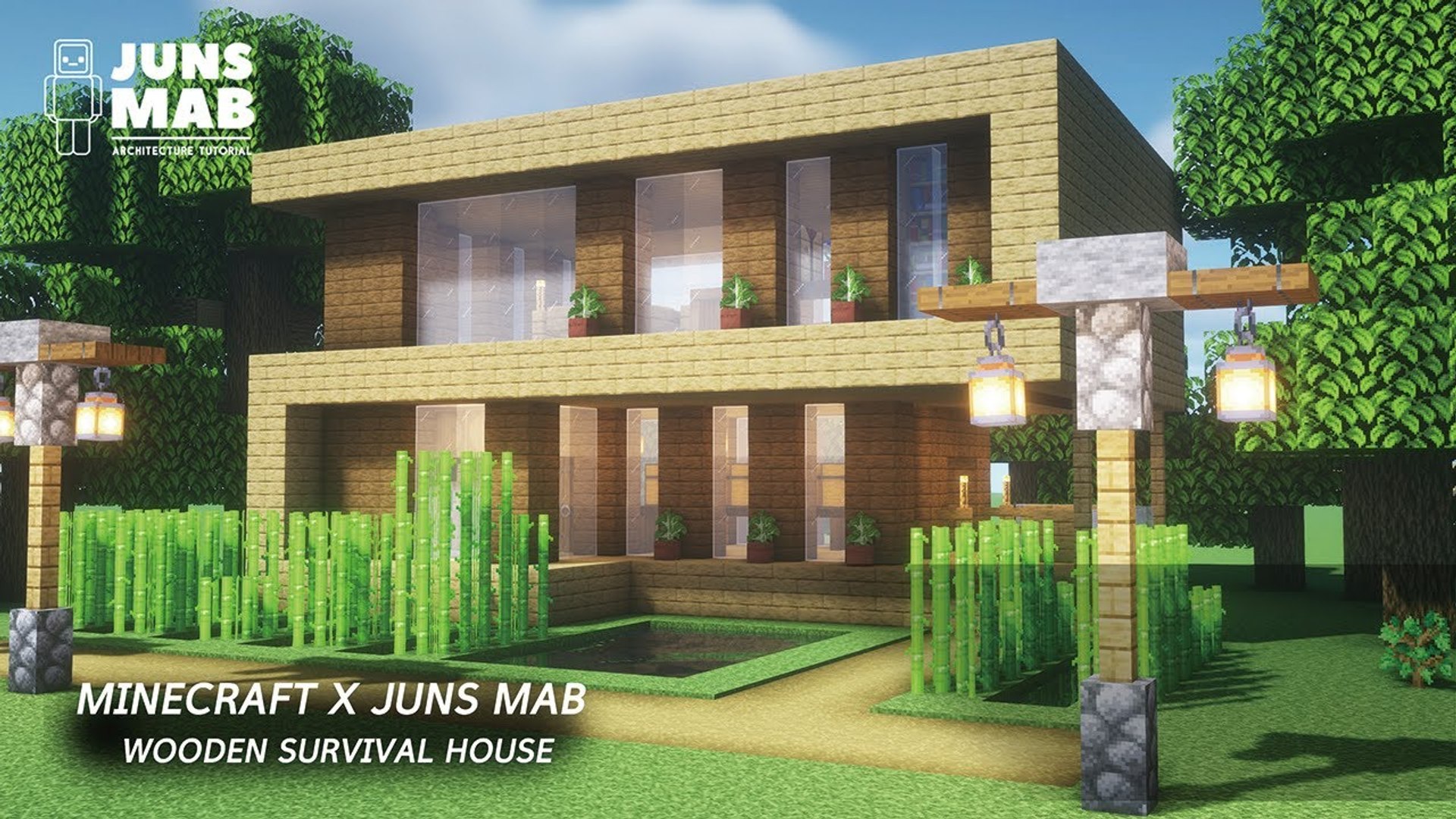 Wooden Minecraft Mansion Minecraft How To Build A Wooden House Easy