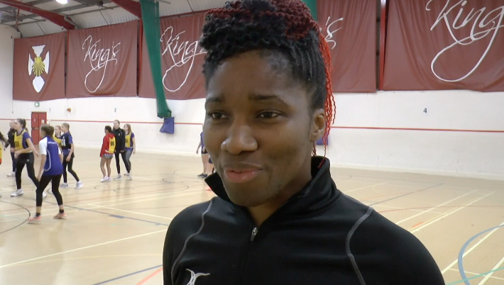 England netball captain visits Kent school to inspire young girls to ...