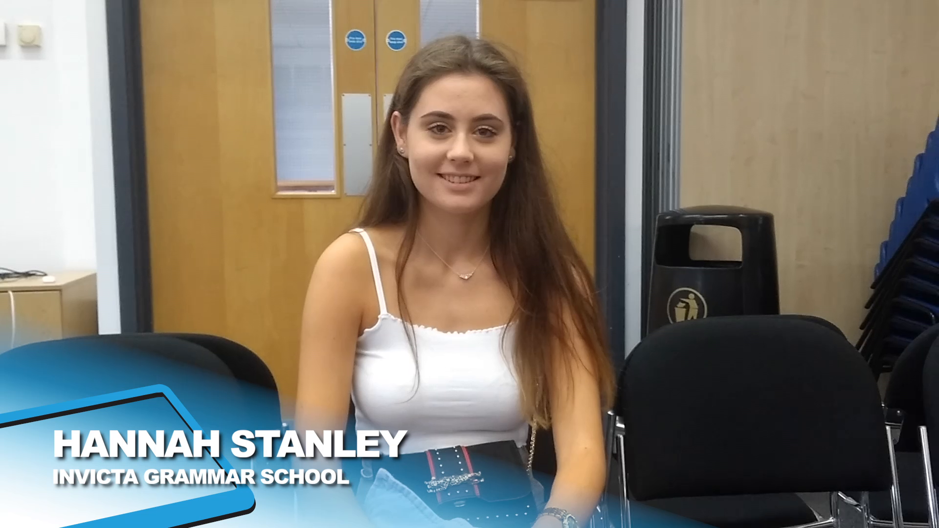 Hannah Stanley from Invicta Grammar School received 3 A*s