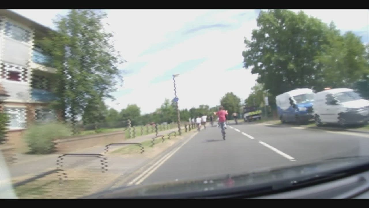 Footage shows teenagers performing wheelies in Medway