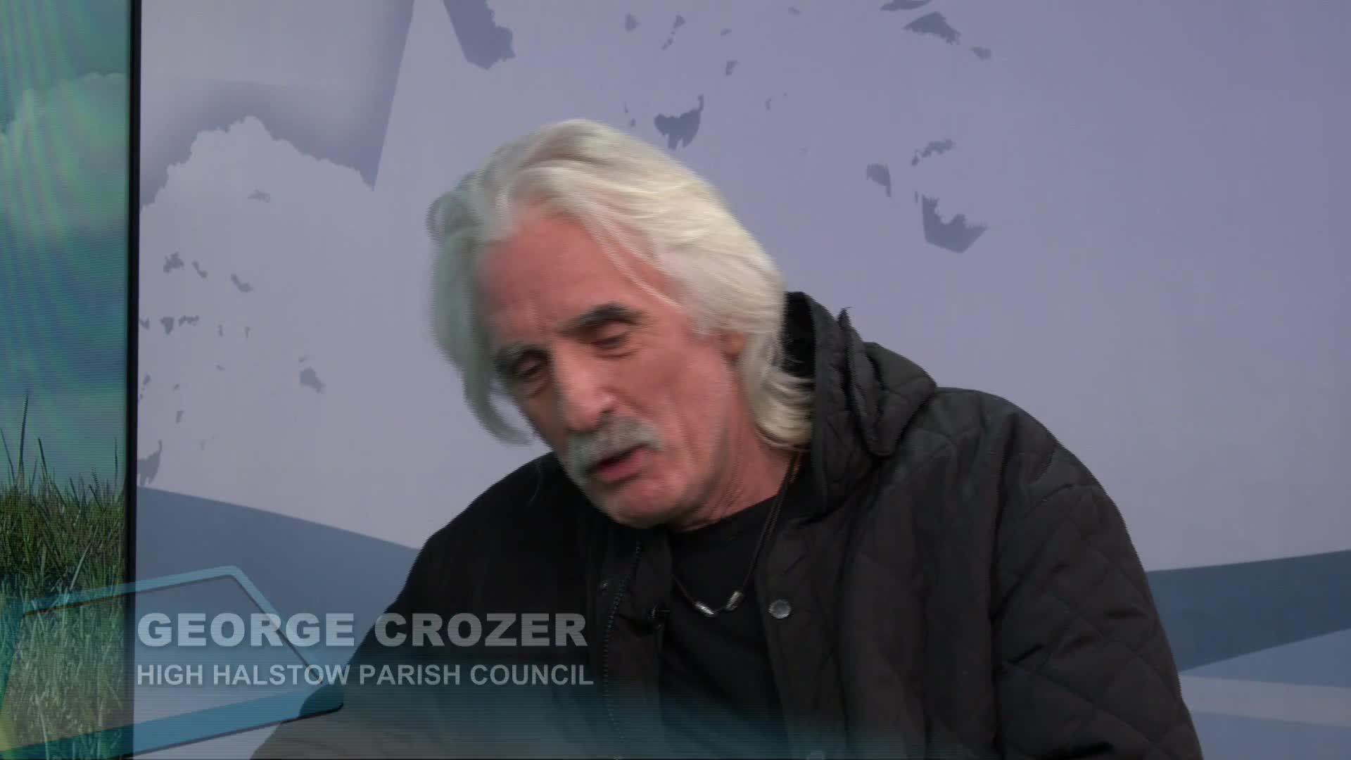 George Crozer, one of the protestors against the closure of golf course ...