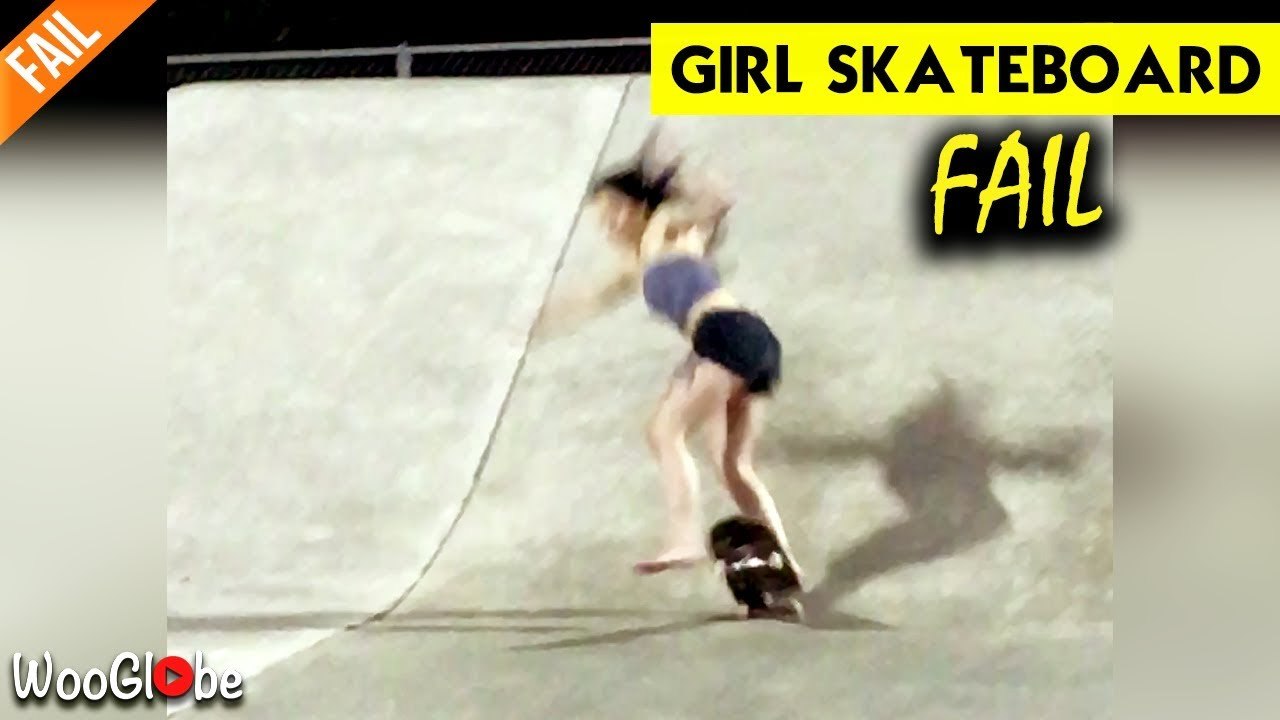 'Reckless skater girl crashes hard following GRUESOME skateboard fail ...