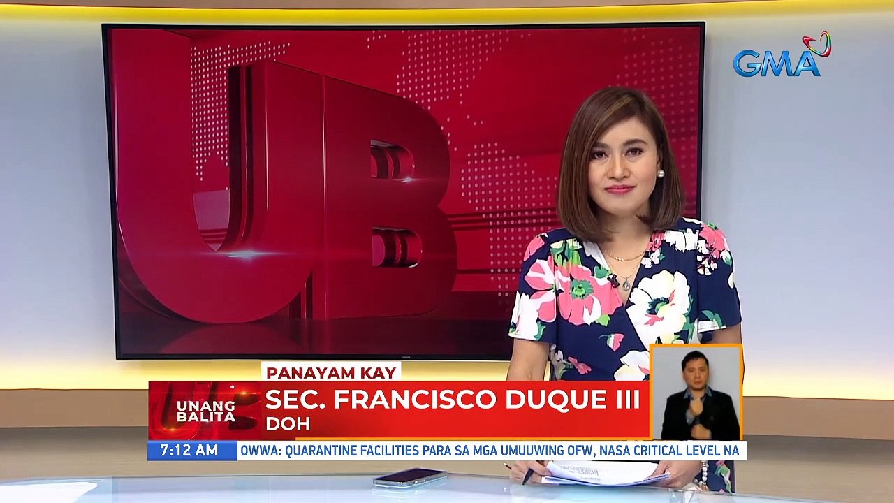 Panayam kay Sec. Francisco Duque III, DOH | UB - video Dailymotion