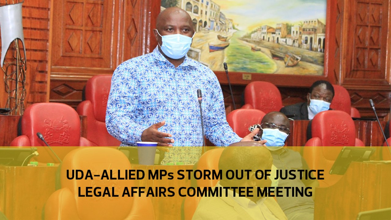 UDA-allied MPs storm out of Justice Legal Affairs Committee meeting ...