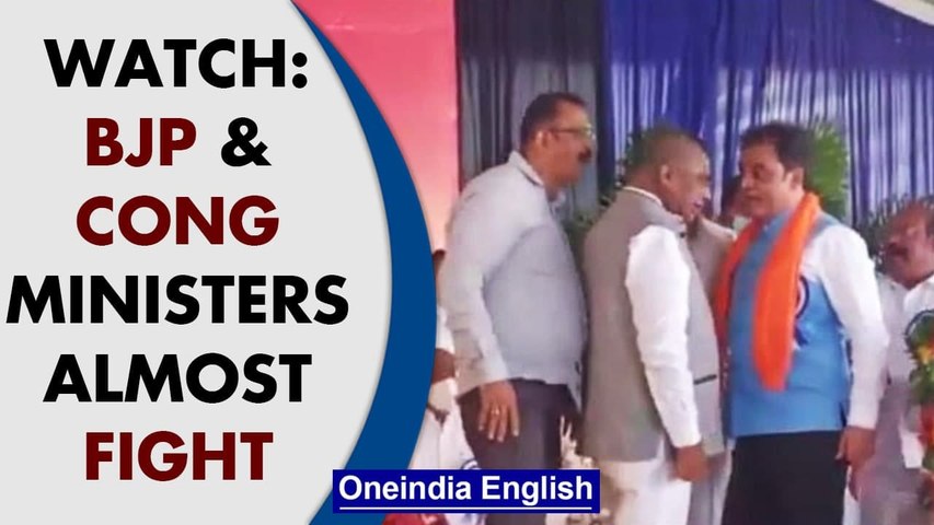 Watch: Karnataka minister Ashwath Narayan, Congress MP D K Suresh fight ...