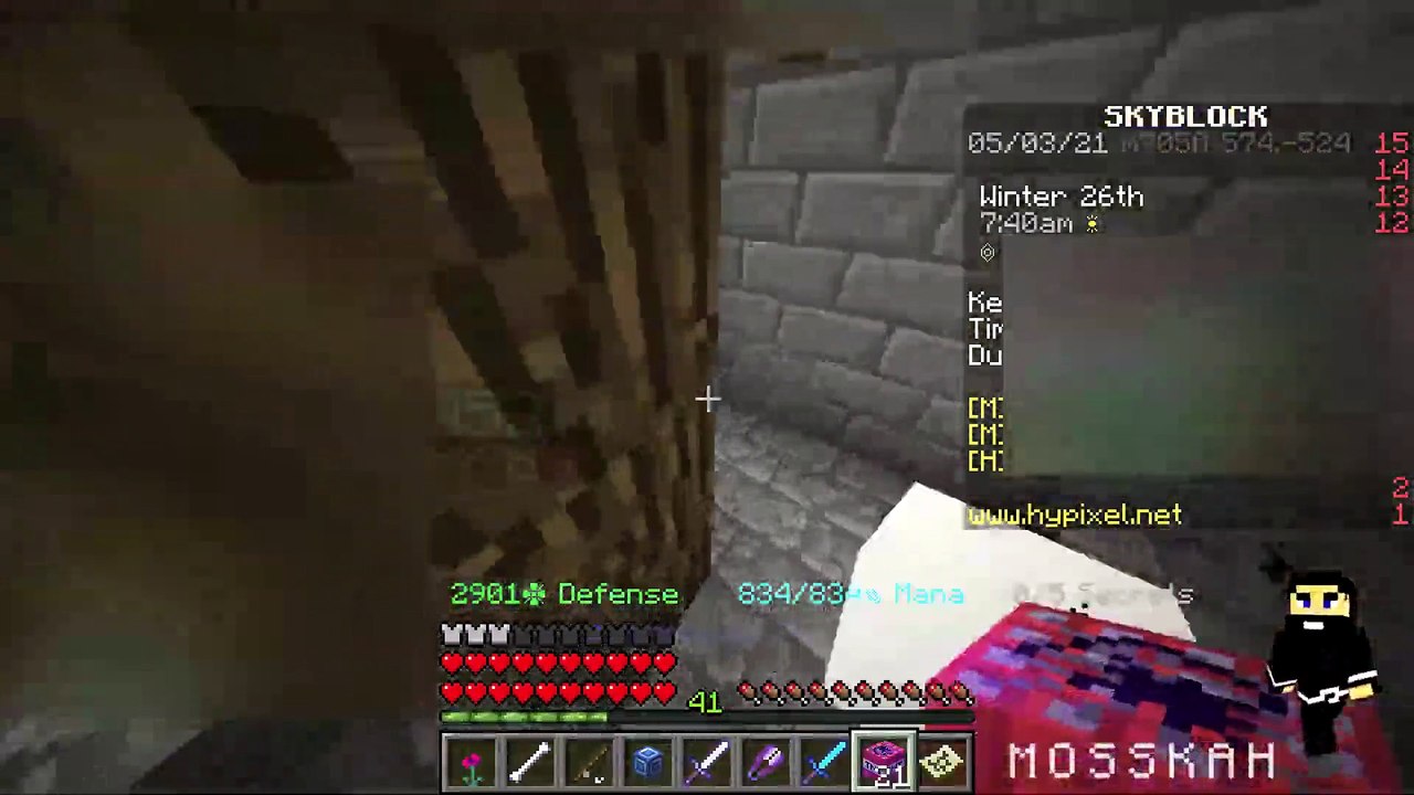 All secrets, 3x1 L room 4 - Hypixel's skyblock dungeons, Minecraft ...