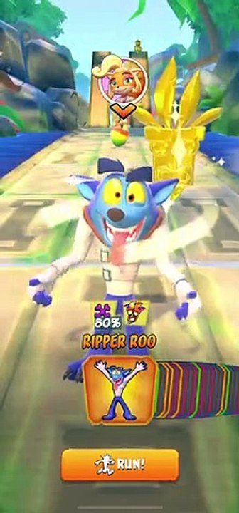 Crash Bandicoot: On The Run! Ripper Roo Crash Skin Gameplay - video ...