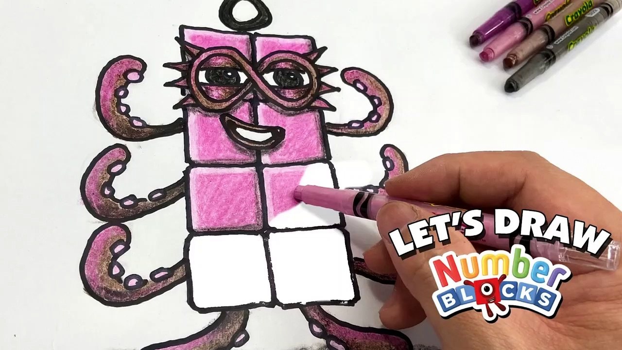 Let's Draw Numberblocks : Eight (Octoblock) - video Dailymotion