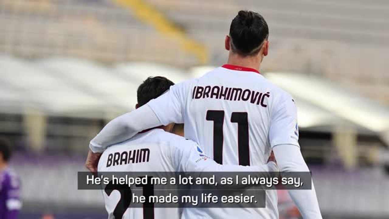 Brahim Diaz praises 'father figure' Zlatan Ibrahimovic - video Dailymotion