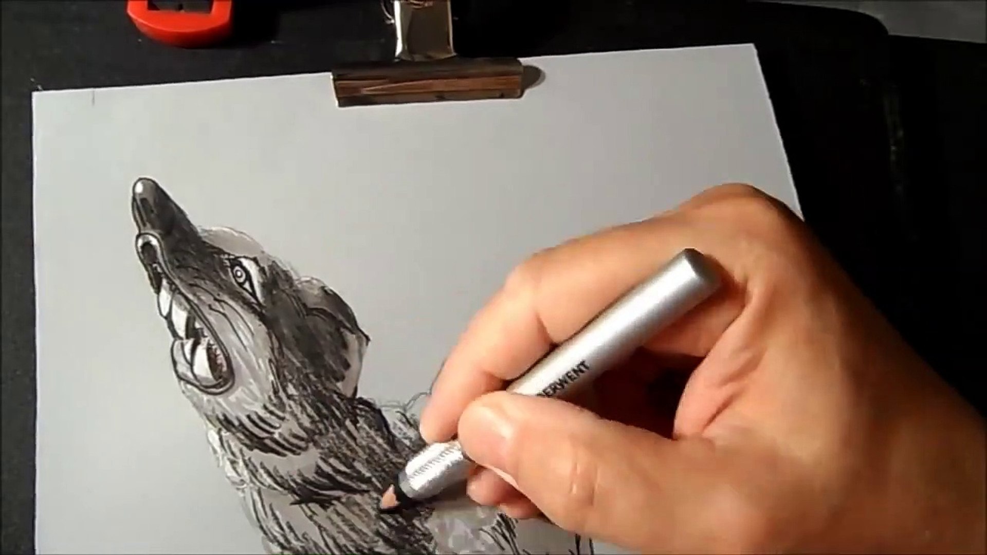 Awesome Drawings Of Wolves Howling