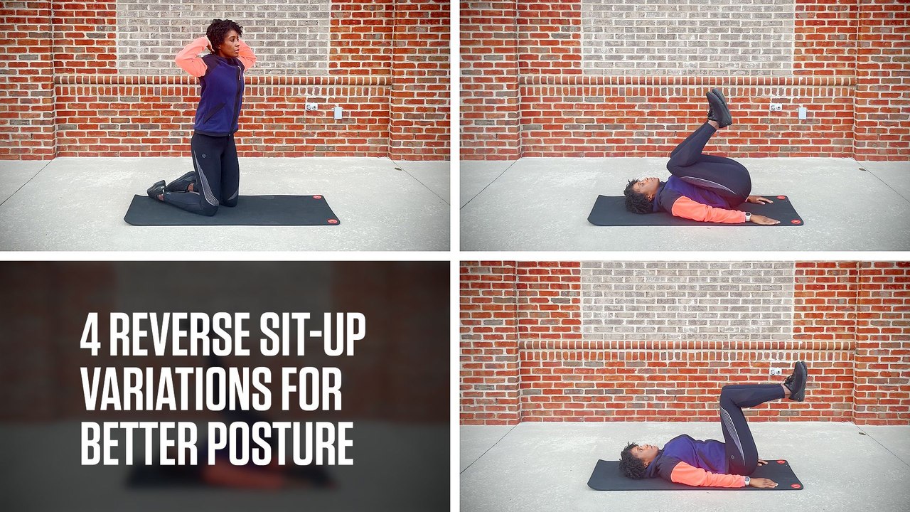 4 Reverse Sit-Up Variations for Better Posture - video Dailymotion