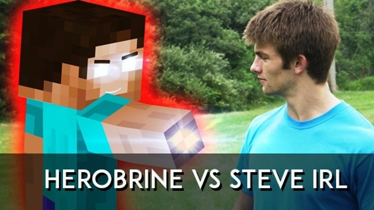 Minecraft : découvrez l'affrontement entre Herobrine et Steve IRL ...