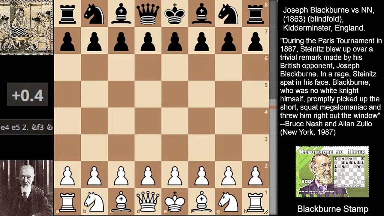 Joseph Blackburne immortal King hunt and Gueridon Mate - video Dailymotion