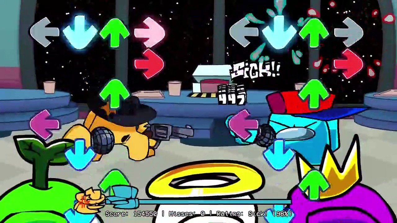 Friday Night Funkin_ VS Yellow Impostor, Sheriff Showdown FULL WEEK 1 ...