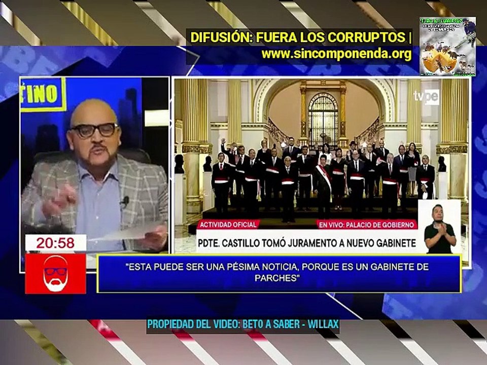 EL MONO CON METRALLETA, ANIBAL TORRES, NUEVO PREMIER DE CASTILLO ...