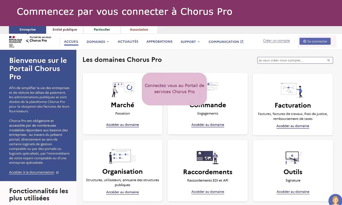 Tutoriel Portail de services Chorus Pro 2022 - Suivre mes factures de ...