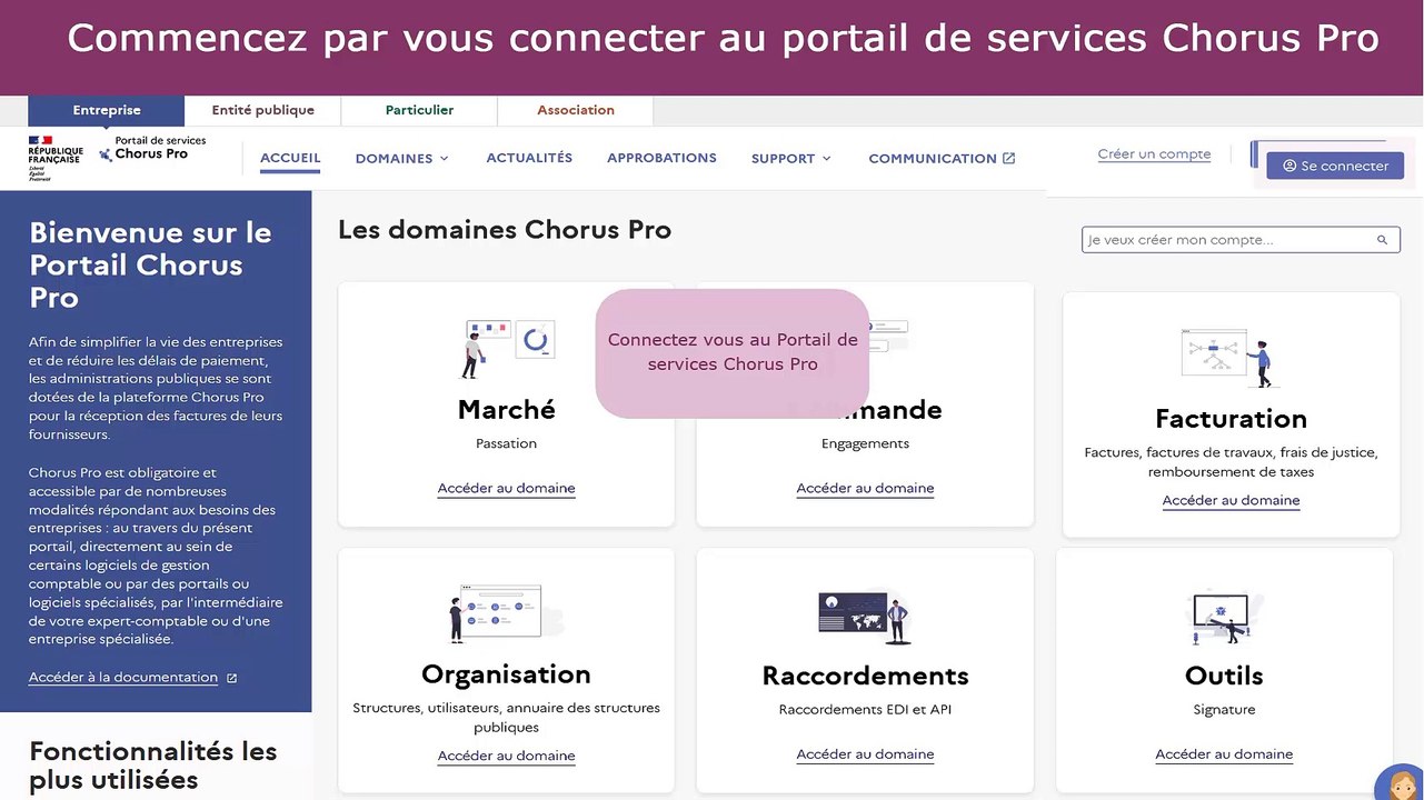 Tutoriel Portail de services Chorus Pro 2022 - Saisir une facture ...