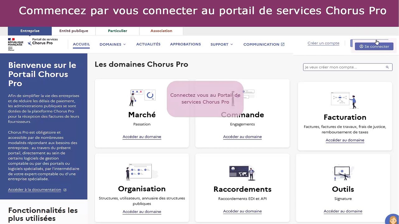 Tutoriel Portail de services Chorus Pro 2022 - Suivre une facture ...