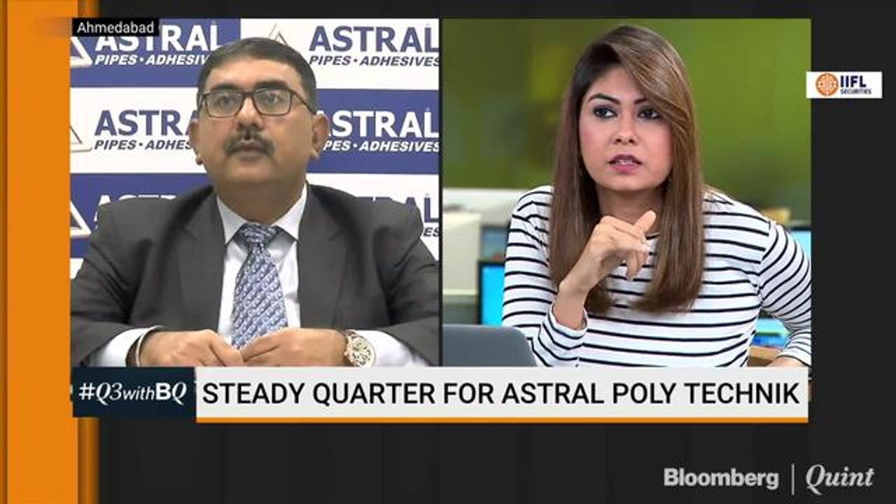 If Economic Growth Is Steady Astral Should Grow As Well: Hiranand ...