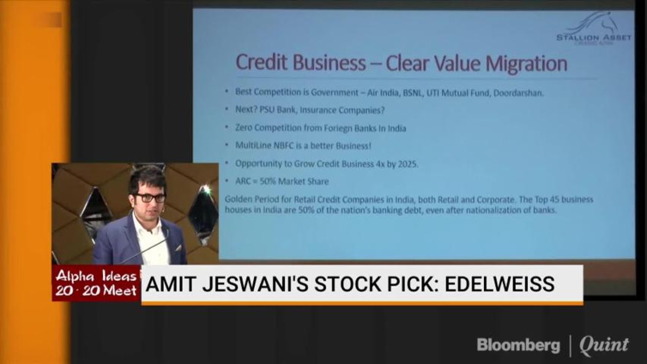 Alpha Ideas 20-20: Amit Jeswani Bets on Edelweiss - video Dailymotion
