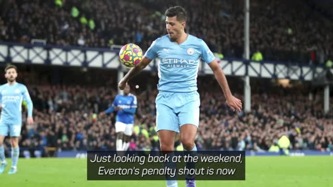 Guardiola admits Rodri handball should've been a penalty - video ...