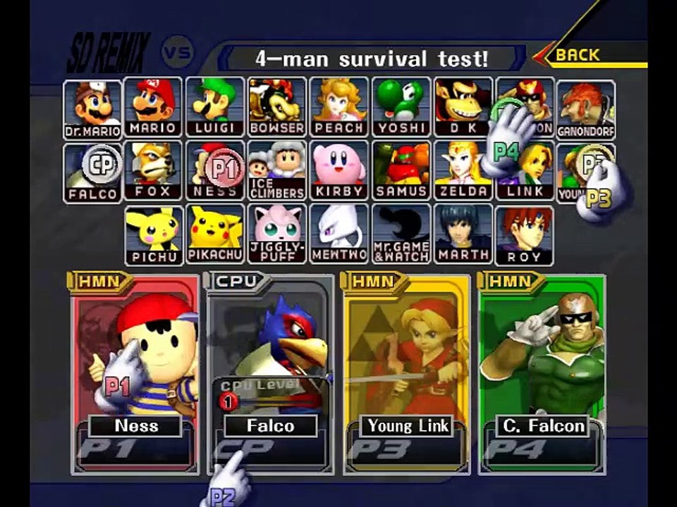 Super Smash Bros. Melee: SD Remix online multiplayer - ngc - Vidéo ...