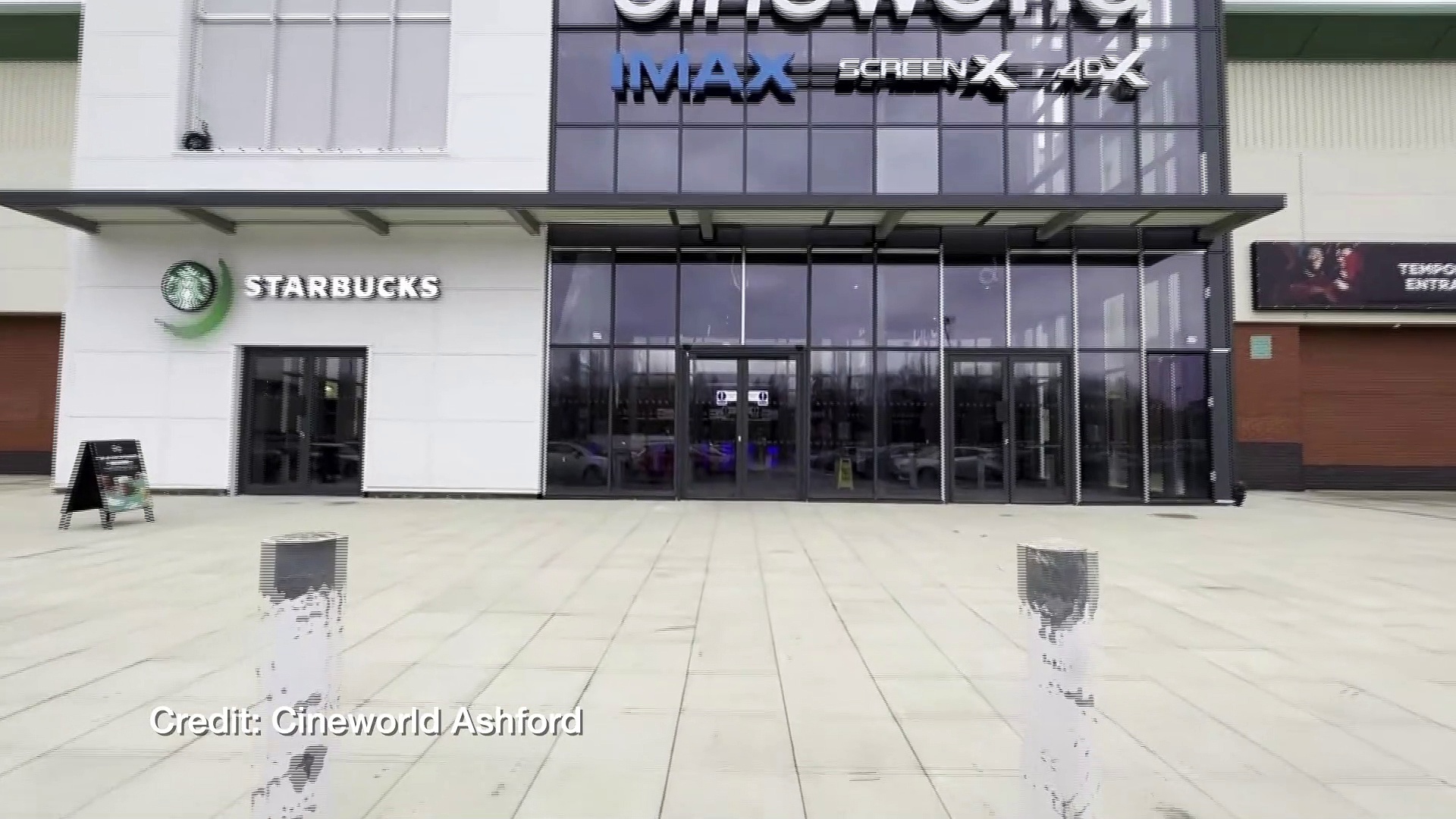 Inside Cineworld in Ashford