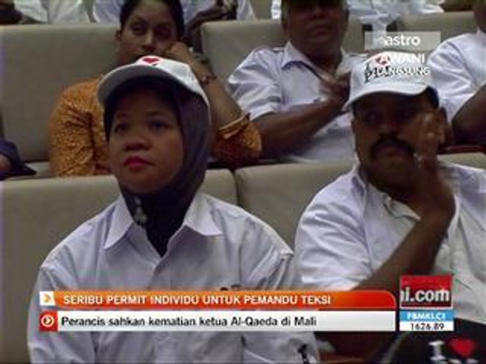 Kerajaan beri 1000 permit teksi individu - Video Dailymotion