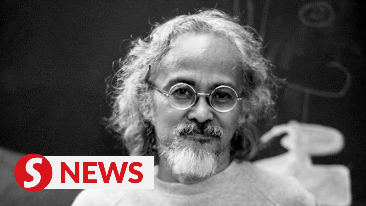 Malaysian artist Yusof Gajah, known for his elephant-themed paintings ...