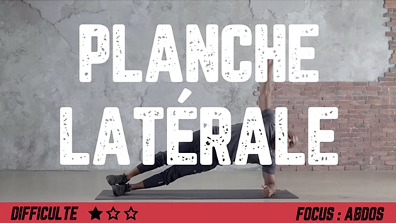 Planche latérale : musculation des abdominaux - Vidéo Dailymotion