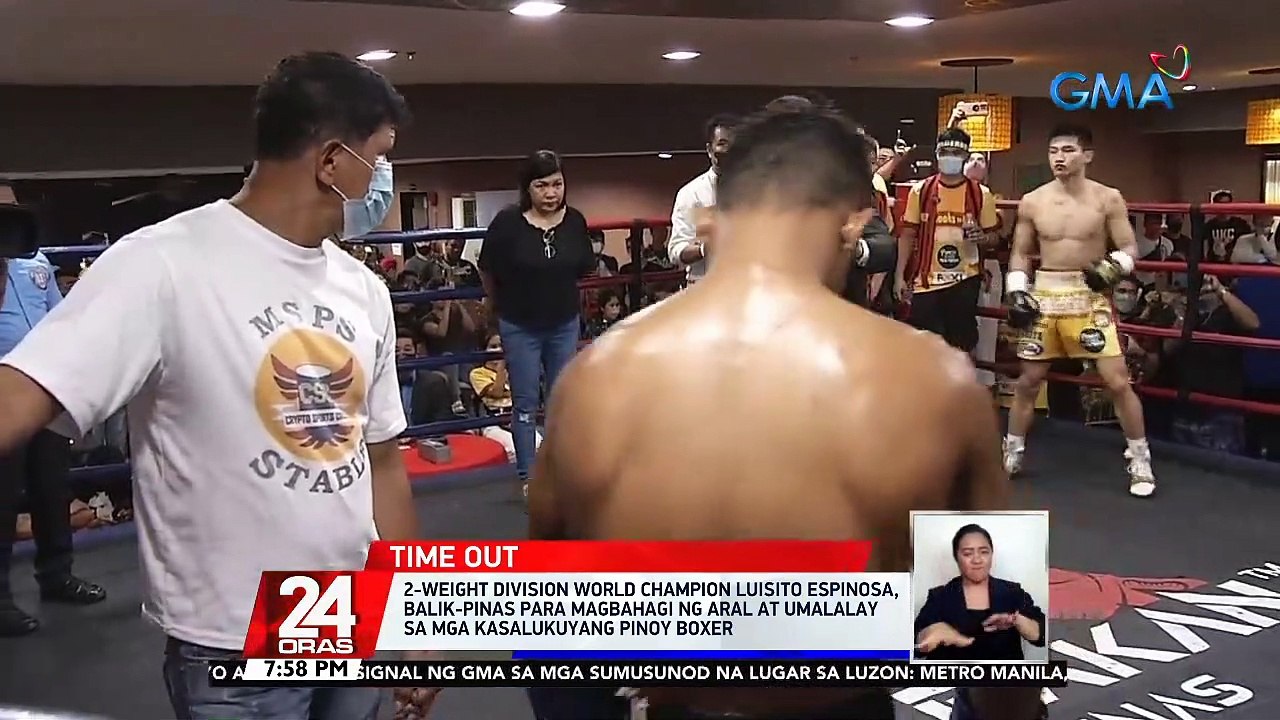 2-Weight Division World Champion Luisito Espinosa, balik-Pinas para ...