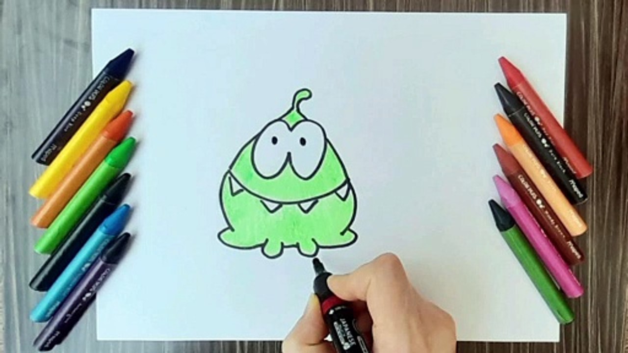 HOW TO DRAW OM NOM,EASY DRAWING,STEP BY STEP DRAWING FOR KIDS,EASY ART ...