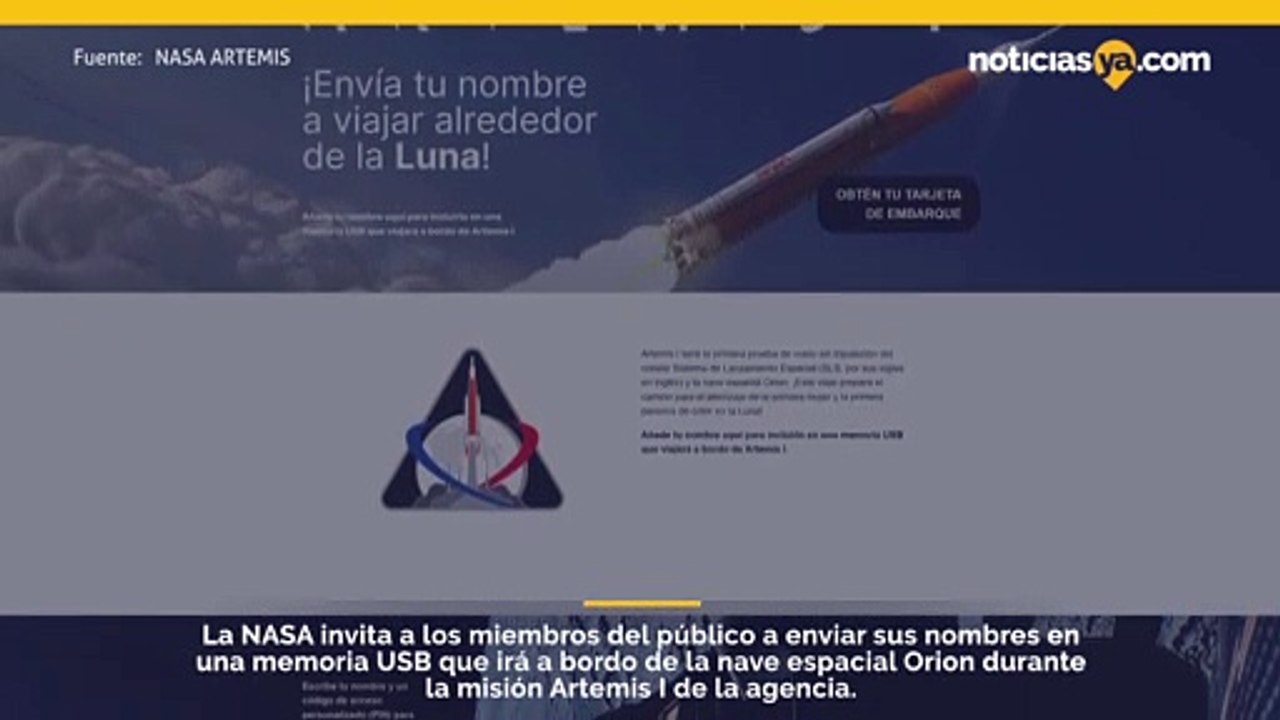 La NASA invita al público a enviar su nombre a la Luna, ¡ahora en ...