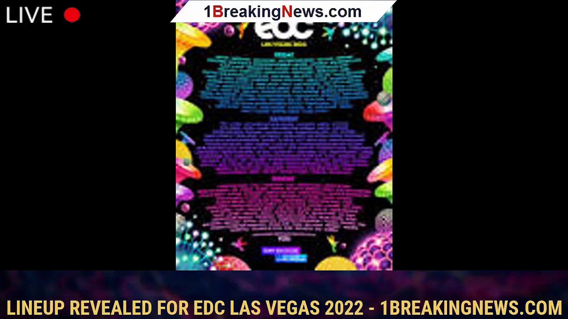 Edc 2022 Vegas Lineup Announcement Clipart