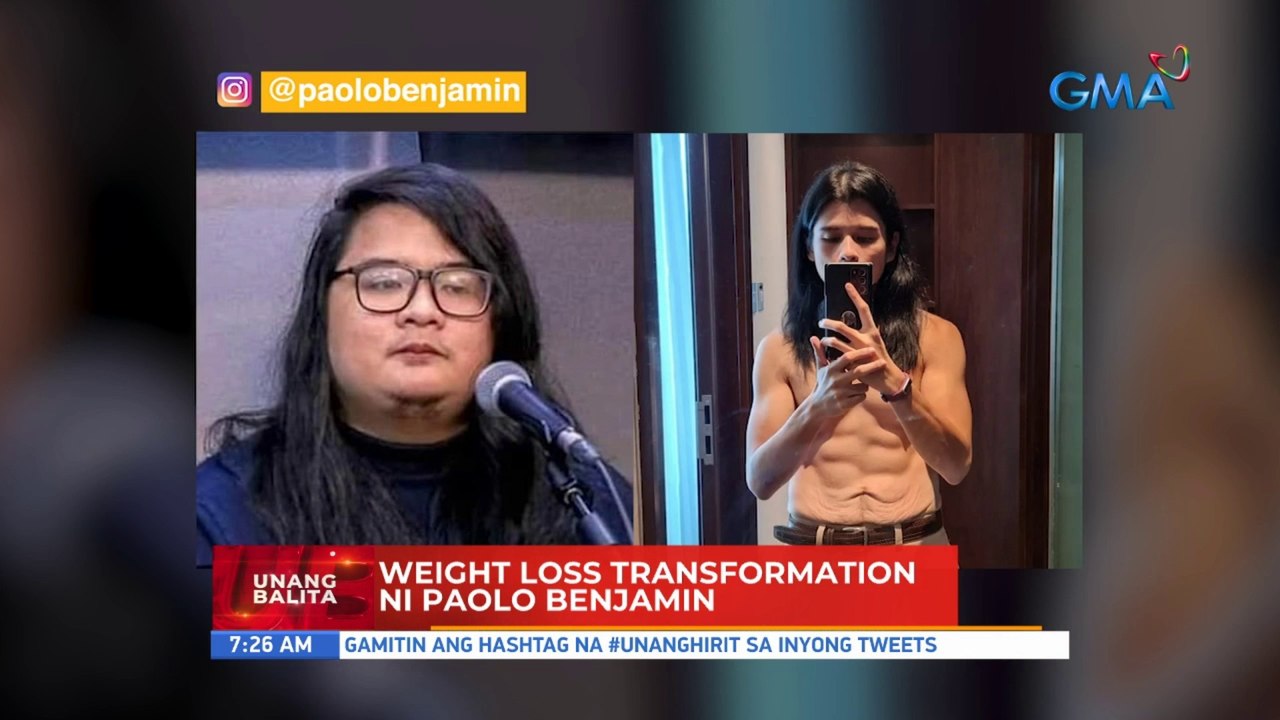 Weight loss transformation ni Paolo Benjamin | UB - video Dailymotion