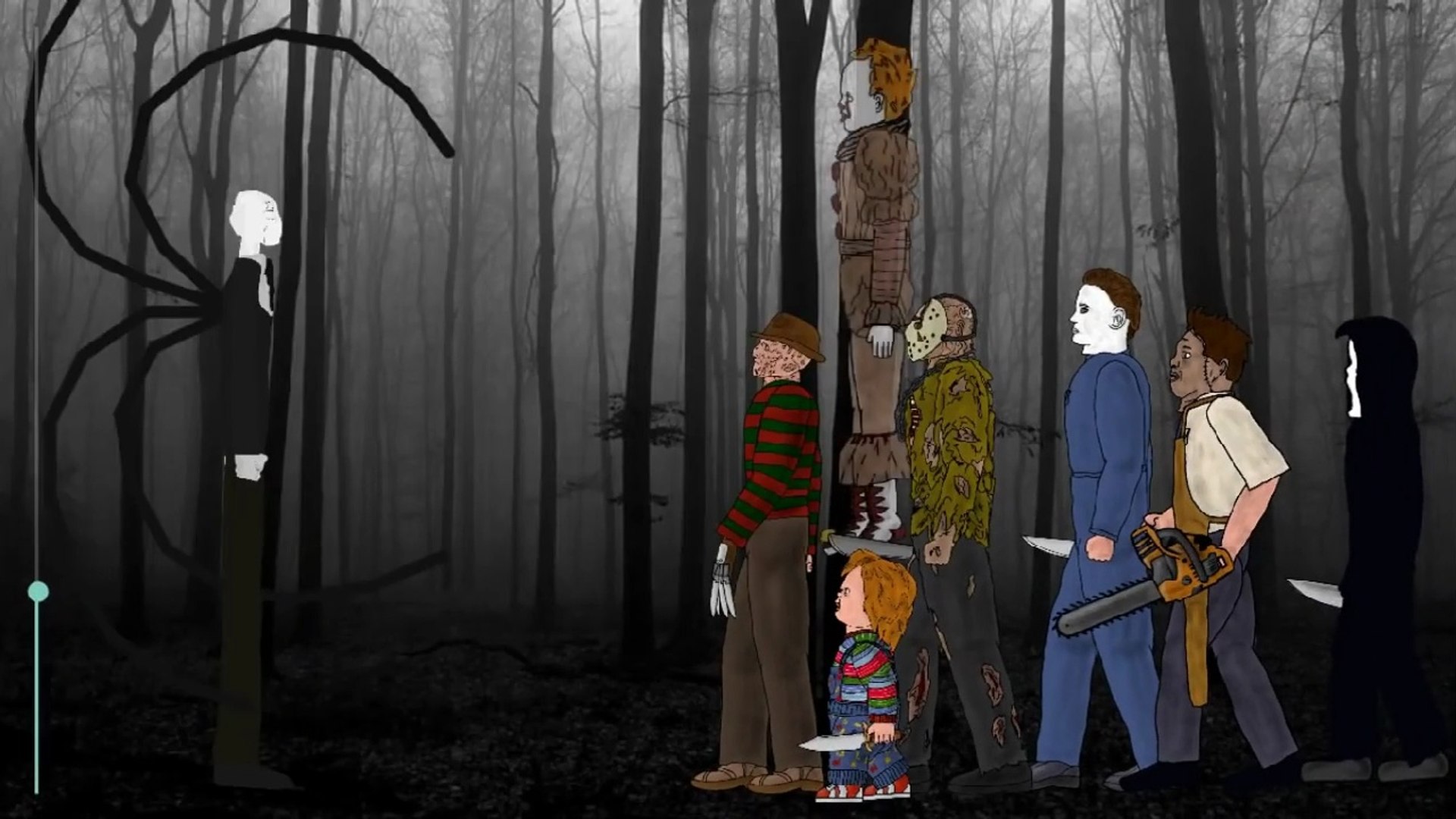 Slenderman Vs Chucky Just Some More Horror Accessories Etsy