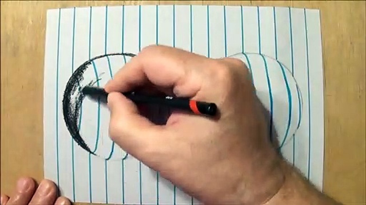 Convex or Concave Sphere - Drawing Optical Illusion with Charcoal ...