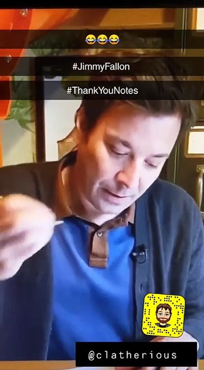 Jimmy Fallon: Thank You Notes - video Dailymotion