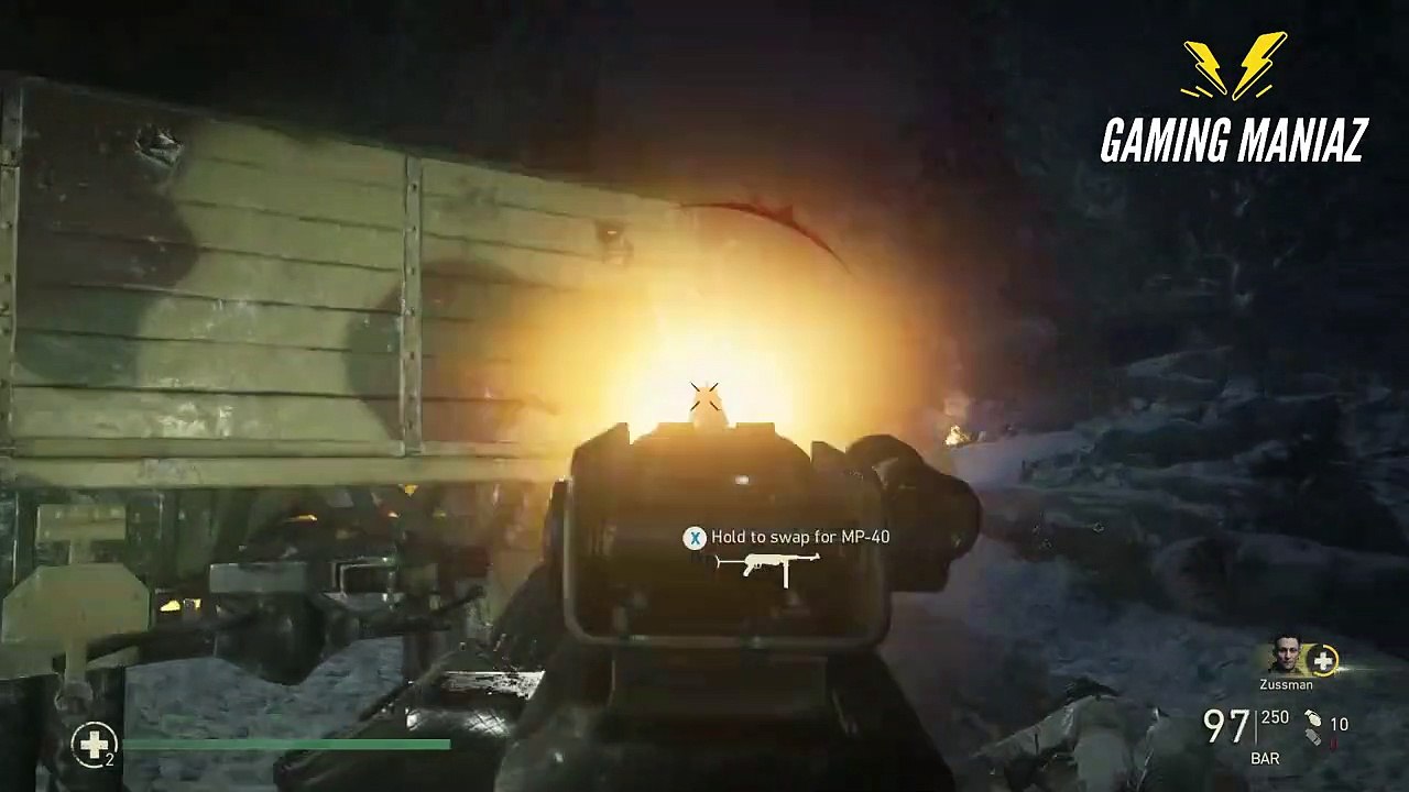Call of Duty WW2 Full Gameplay No Commentary - God Mod - Story 9 #COD ...