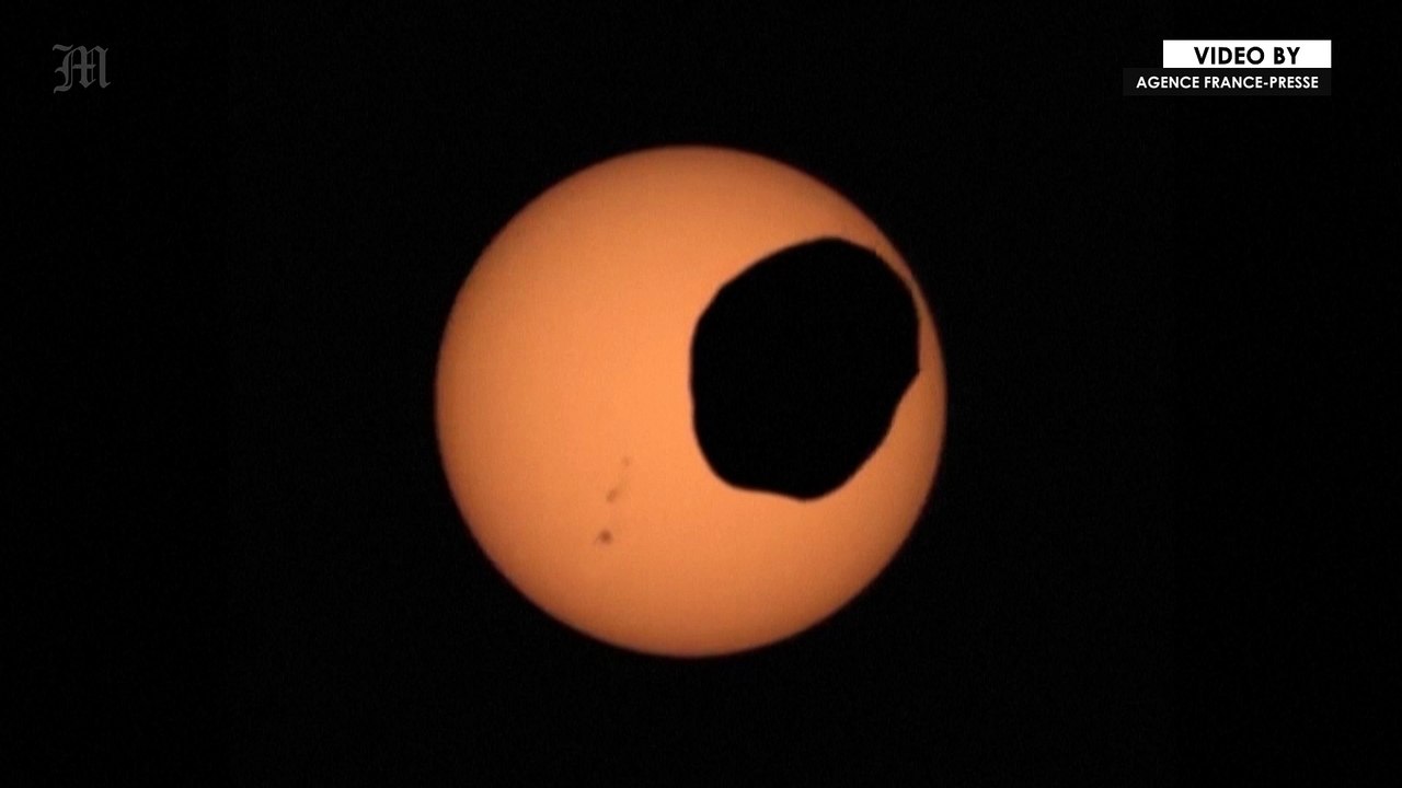 Total eclipse of the Mars: NASA Rover captures Phobos solar eclipse ...