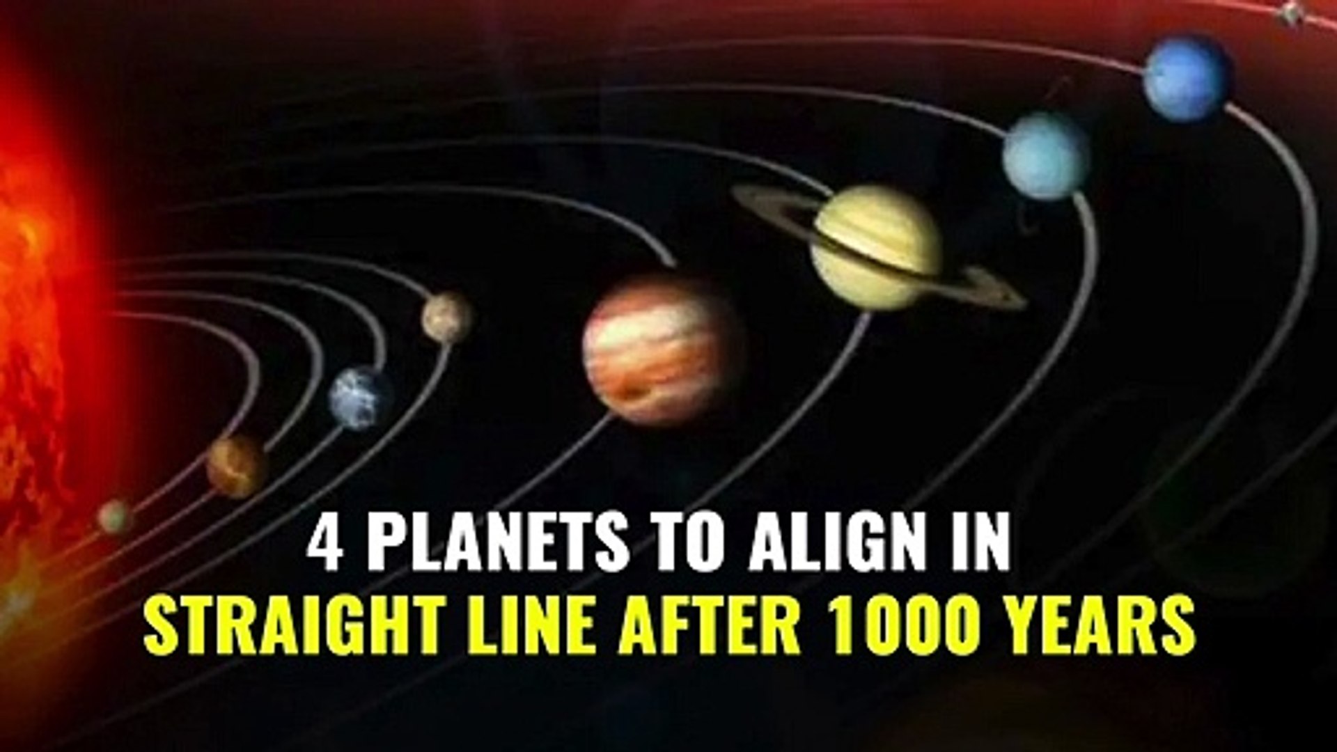 Planets In A Straight Line