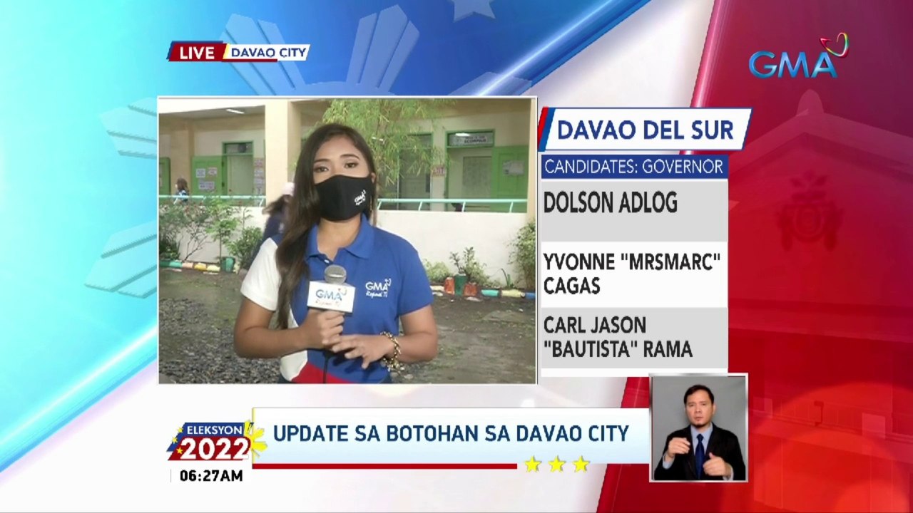 Update sa botohan sa Davao City | Eleksyon 2022 - video Dailymotion