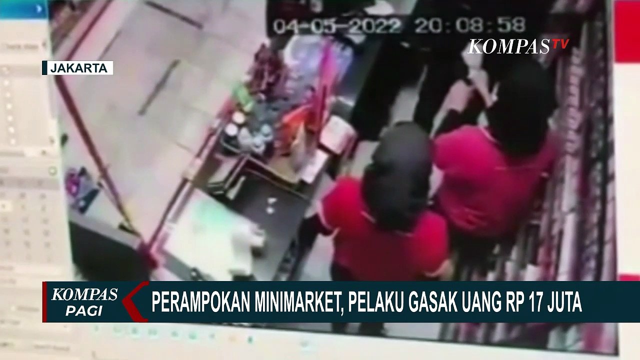 Terekam CCTV Minimarket, Perampok Gasak Uang Rp 17 Juta! - Video Dailymotion