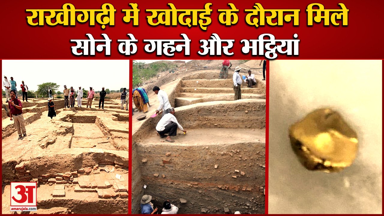 People Of The Harappan Period Also Wore Gold Ornaments| राखीगढ़ी में ...
