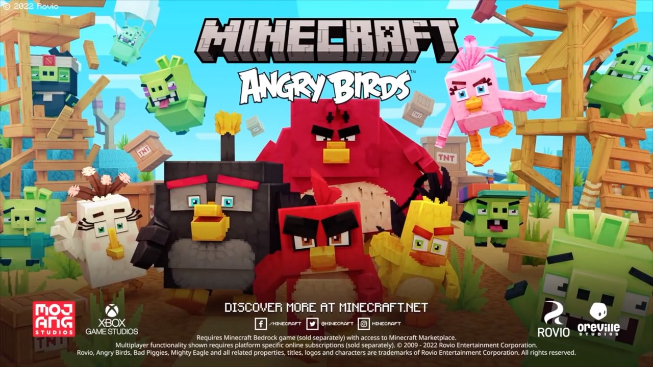 Minecraft x Angry Birds DLC - Official Collaboration Trailer - video ...