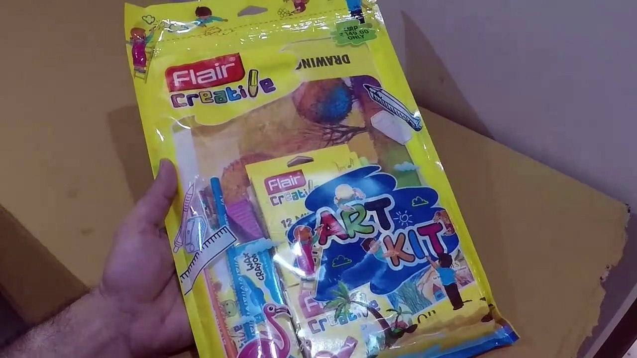 Unboxing and Review of flair creative art kit - video Dailymotion
