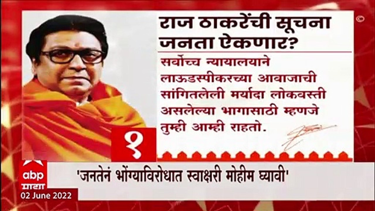 Bhonga Notice Special Report: सूचनेचा 'भोंगा' जनता ऐकणार? ABP Majha ...