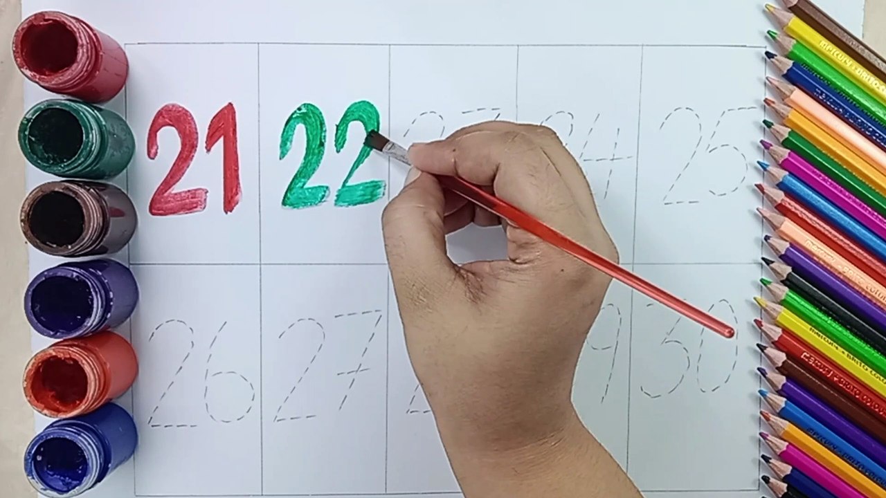 HOW TO LEARN AND WRITE COUNTING /123 /1234 /NUMBERS /1TO100 COUNTING ...