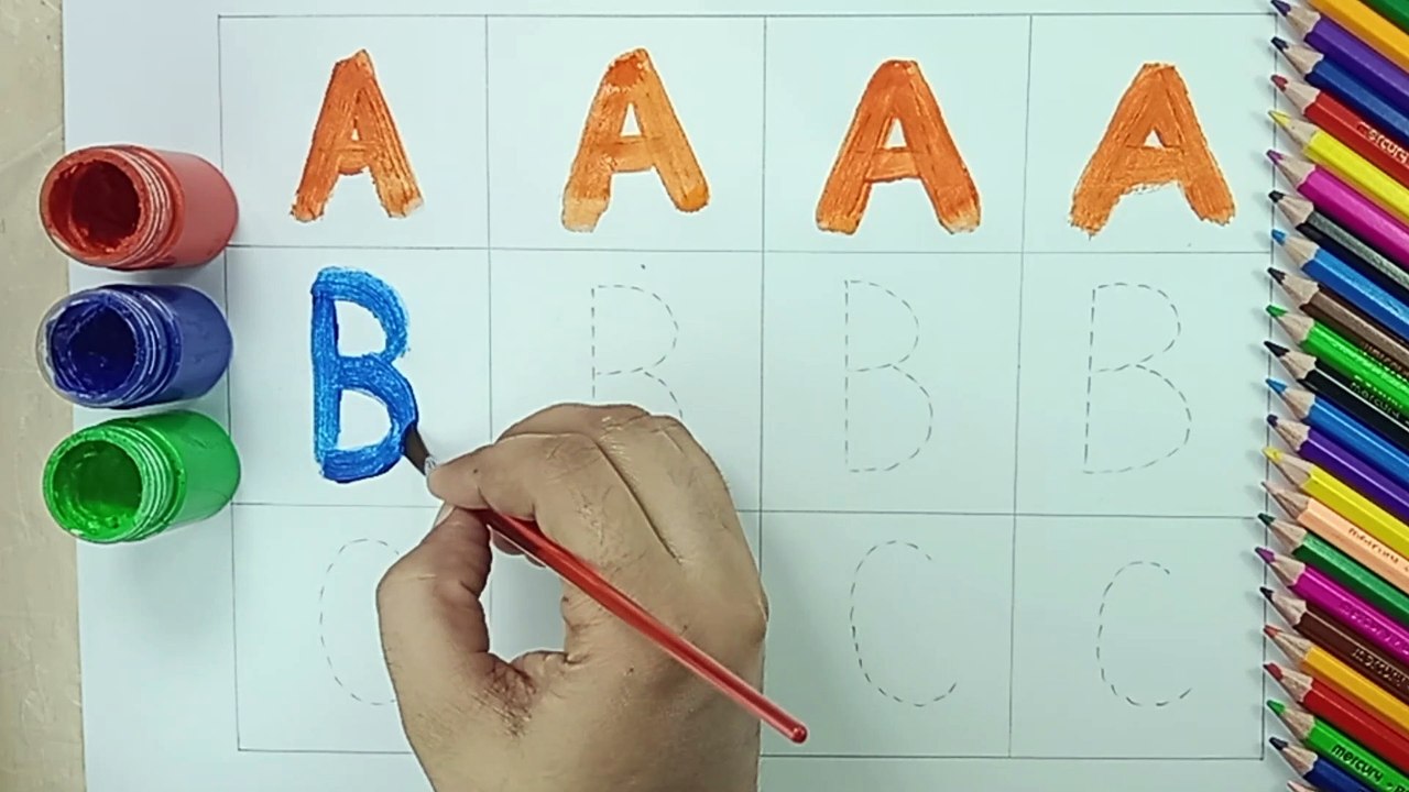 HOW TO LEARN AND WRITE CAPITAL LETTERS ABC /ALPHABETS /PHONIC SONG ...