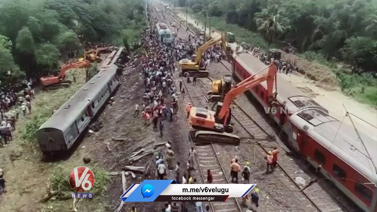 Coromandel Express Train Incident | Cranes Remove Coaches | V6 News ...